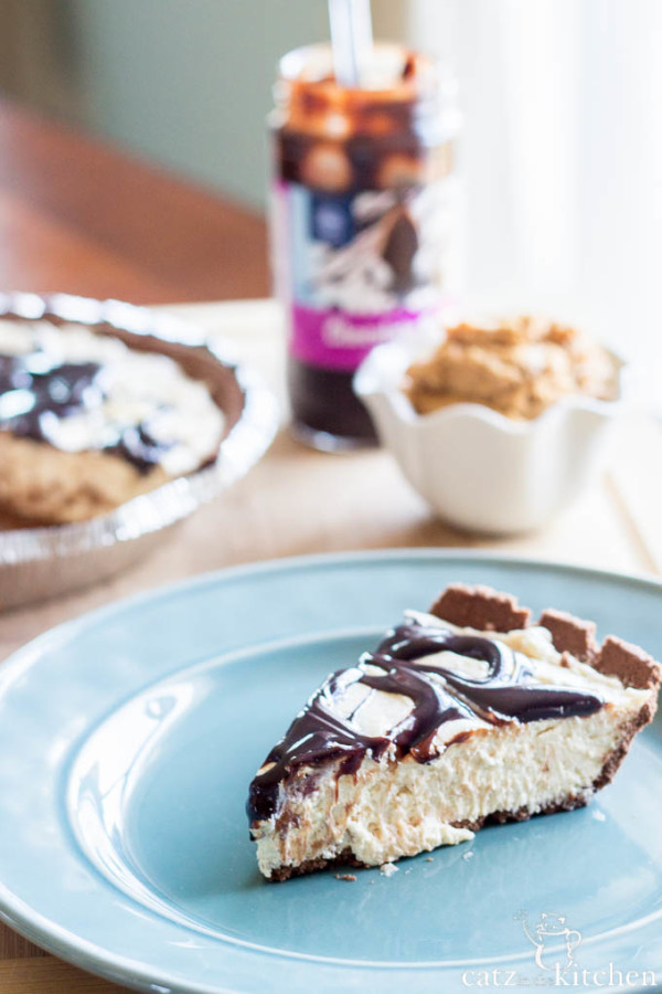 Peanut Butter & Fudge Swirl Pie - Catz in the Kitchen