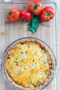 Tomato Basil Pie - Catz in the Kitchen