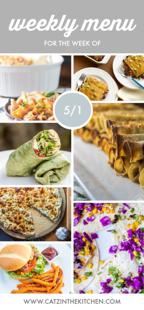 Weekly Menu for the Week of May 1st - Catz in the Kitchen