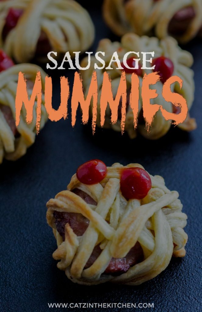 Puff Pastry Sausage Mummies - Catz in the Kitchen