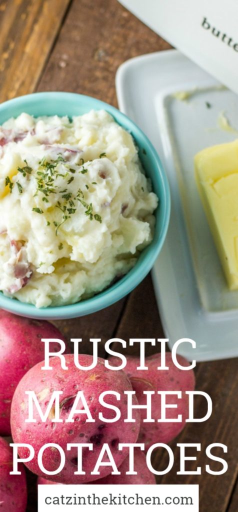 Rustic Mashed Potatoes - Catz in the Kitchen