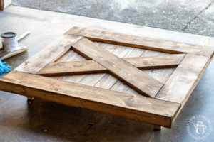 DIY Farmhouse Baby Gate - Catz in the Kitchen