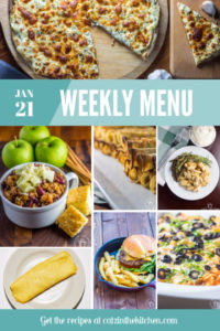 Weekly Menu for the Week of Jan 21 - Catz in the Kitchen
