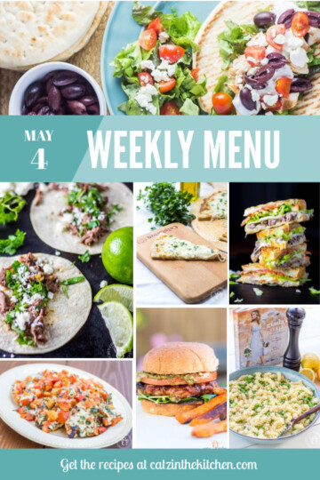 Weekly Menu for the Week of May 4 - Catz in the Kitchen