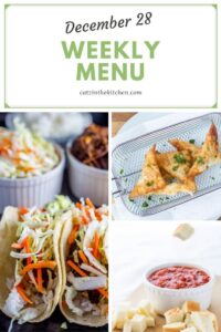 Weekly Menu for the Week of Dec 28 - Catz in the Kitchen