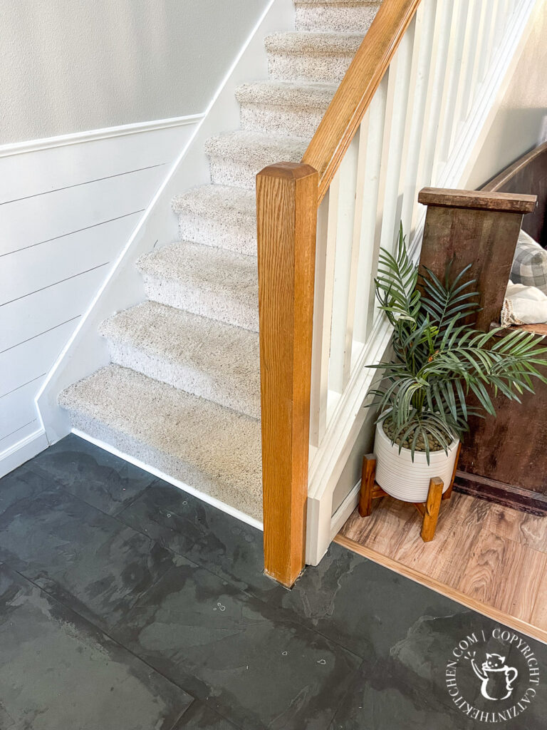 DIY $20 Newel Post Makeover - Catz in the Kitchen