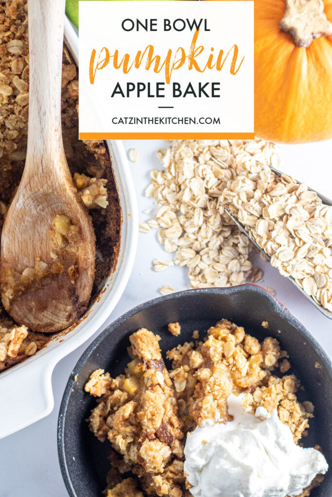 One Bowl Pumpkin Apple Bake - Catz in the Kitchen