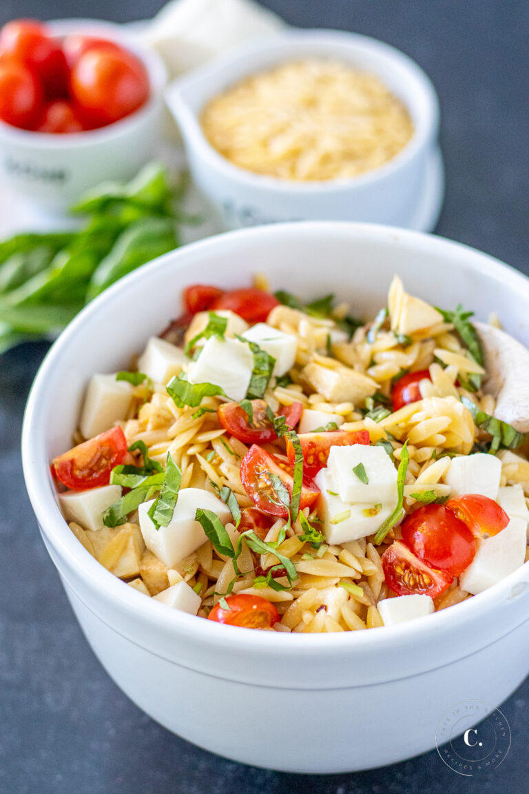 Caprese Orzo Salad - Catz in the Kitchen