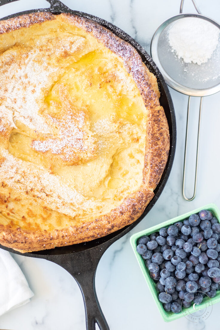 Dutch Baby with Sweet Cream - Catz in the Kitchen