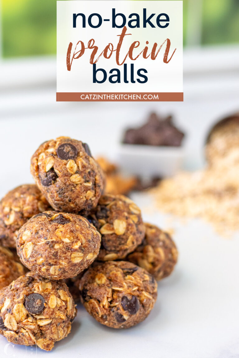 No-Bake Protein Balls - Catz in the Kitchen