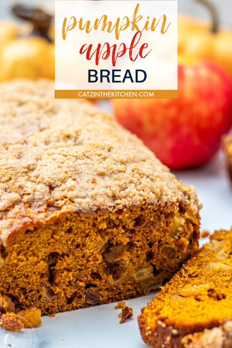 Pumpkin Apple Bread - Catz in the Kitchen