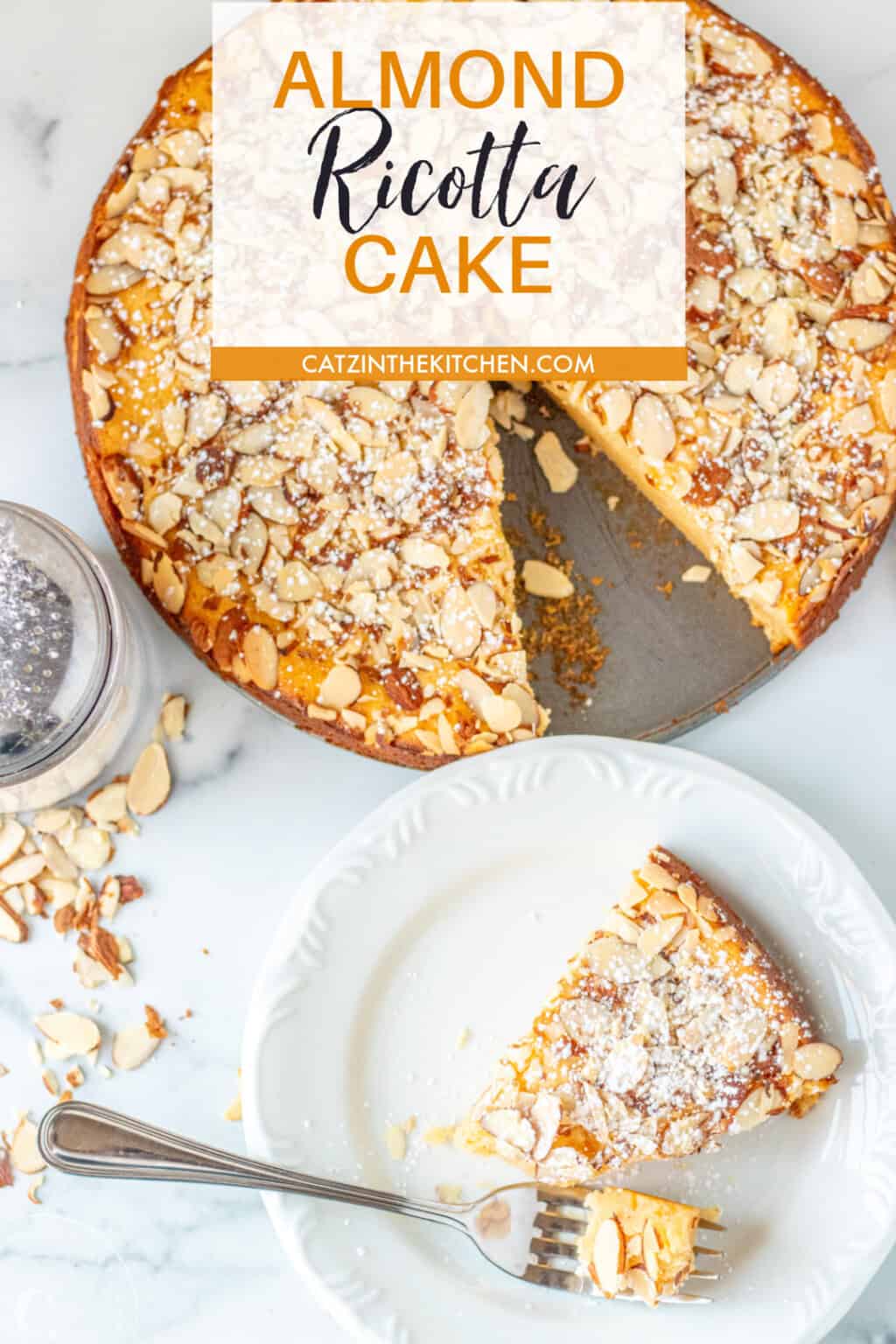 Almond Ricotta Cake - Catz in the Kitchen
