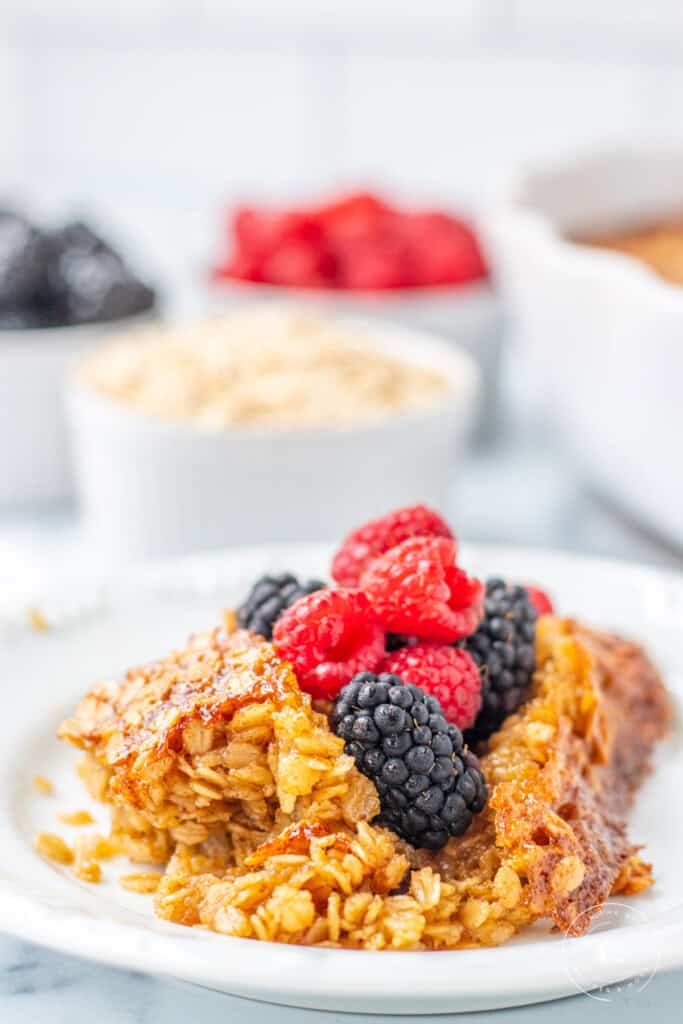 Simple Baked Oats - Catz in the Kitchen